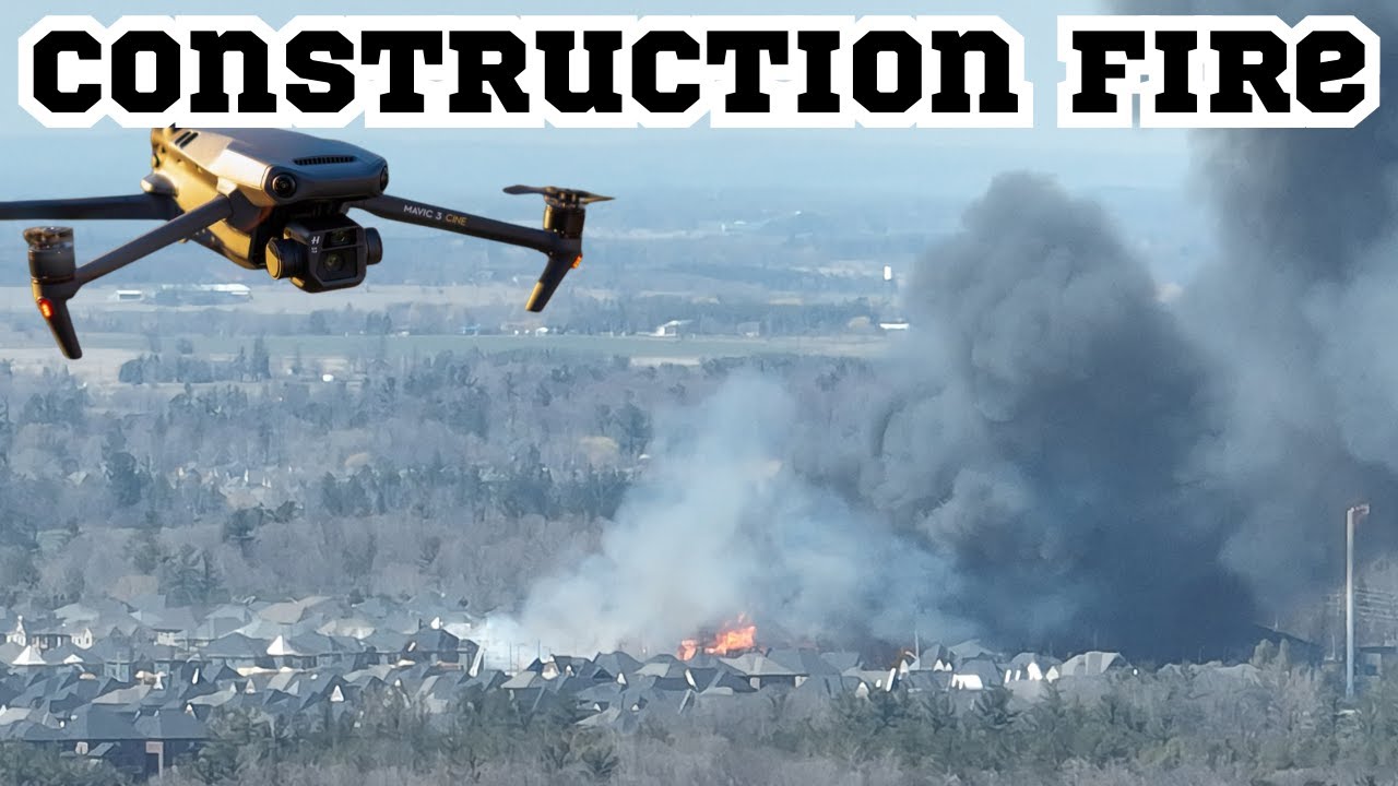 Massive Fire in Vaughan Drone Footage - YouTube