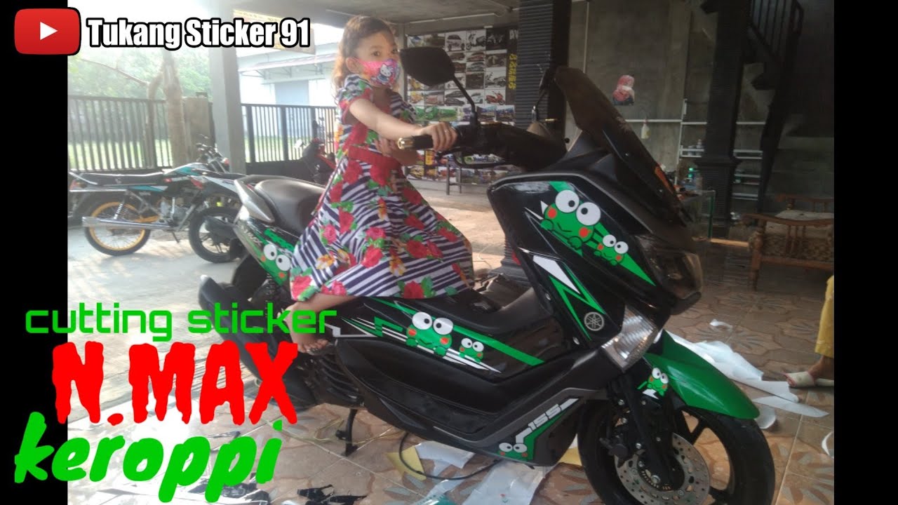 N.MAX CUTTING STICKER KEROPPI - YouTube