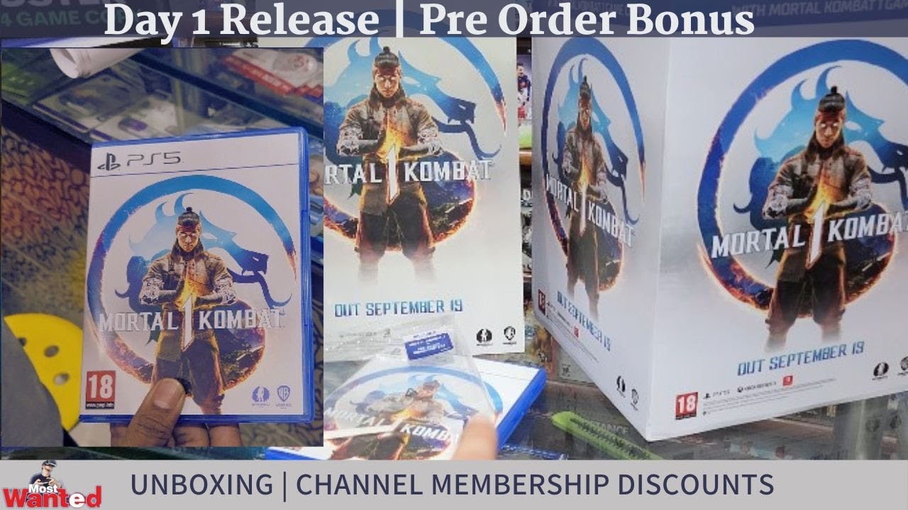 Unboxing Mortal Kombat 1 Ps5 | Day 1 Edition - YouTube