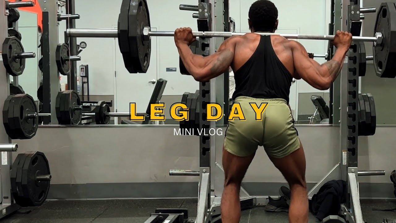 Leg Day Mini Vlog with Dadi Lean - YouTube