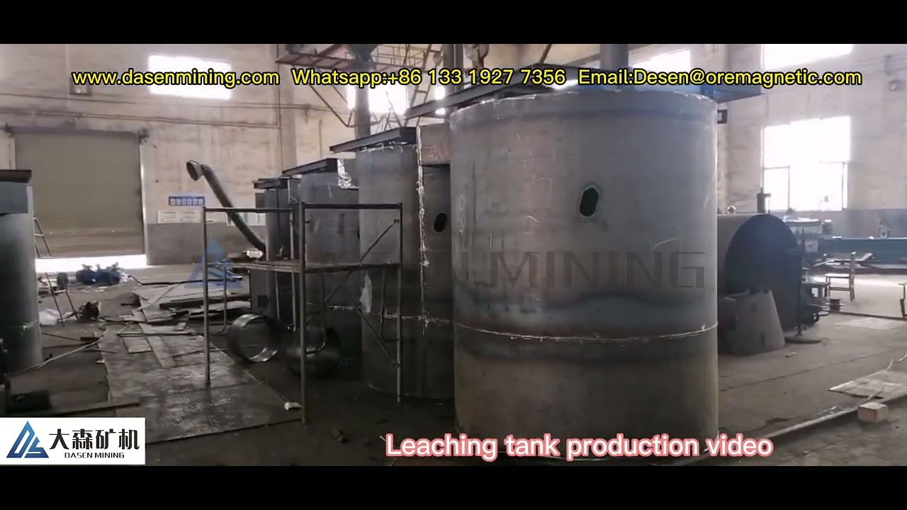 How does the leaching tank production process work? Original video from ...