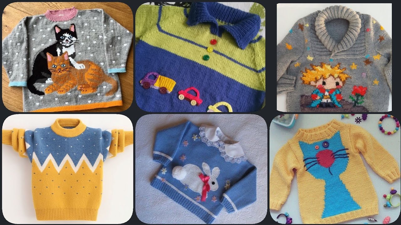 Baby boy sweater design images/Graph pattern sweater design for boys ...