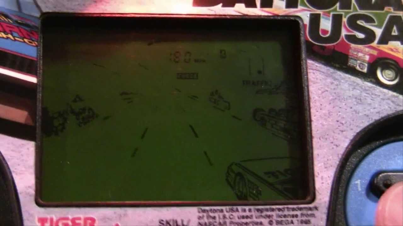 Daytona USA VRT-X LCD handheld by Tiger Electronics - YouTube