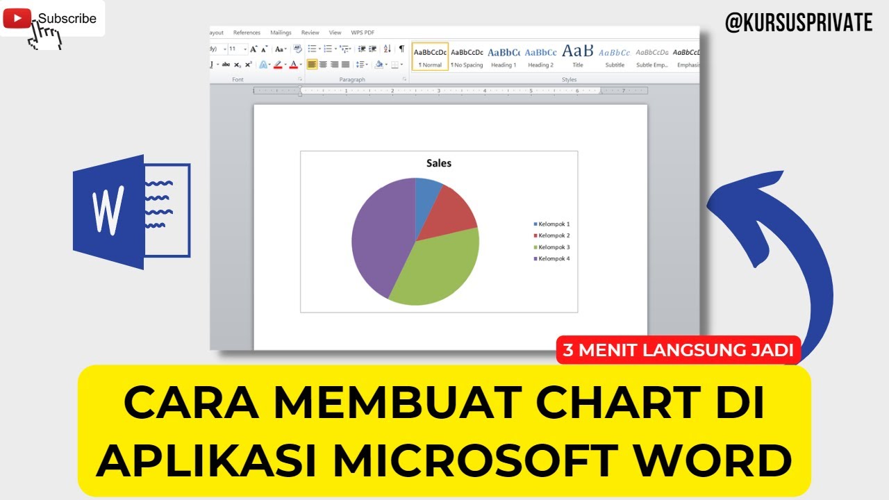 Cara Membuat Diagram Chart di Aplikasi Microsoft Word - YouTube