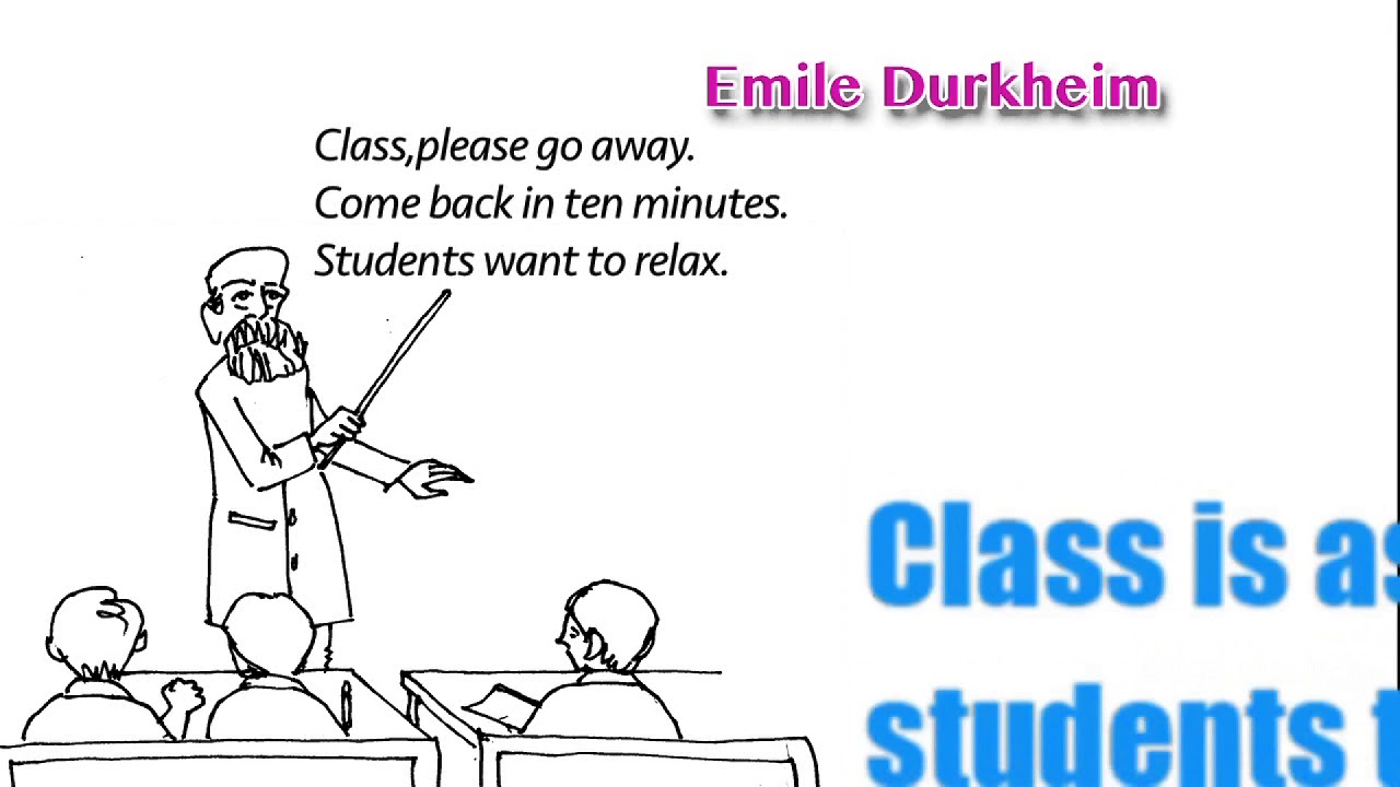 ST-2:Durkhiem, Comte, Spencer cartoons from Sociological Thought - YouTube