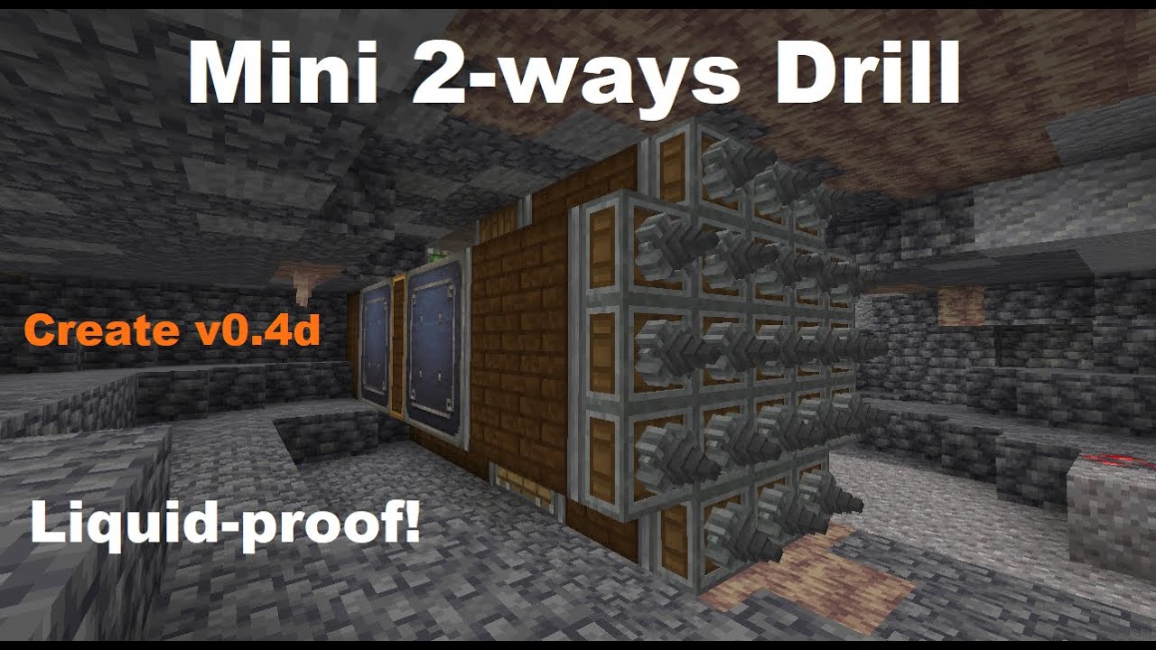 Smallest 2-Ways Drill - Create Mod v0.4d - Schematic - YouTube
