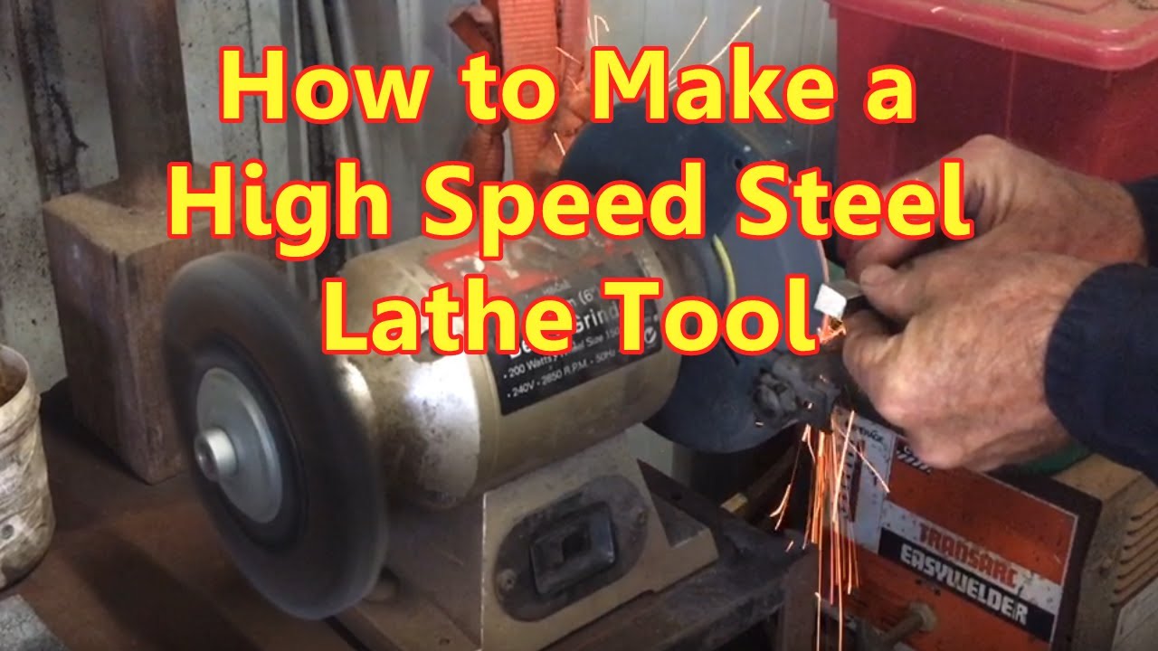 How to Grind a Metal Lathe Turning and Facing Tool by Hand Old School ...