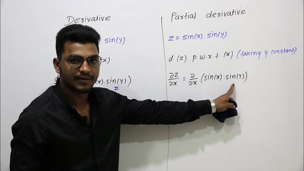 Difference between derivative and partial derivative, and order of ...