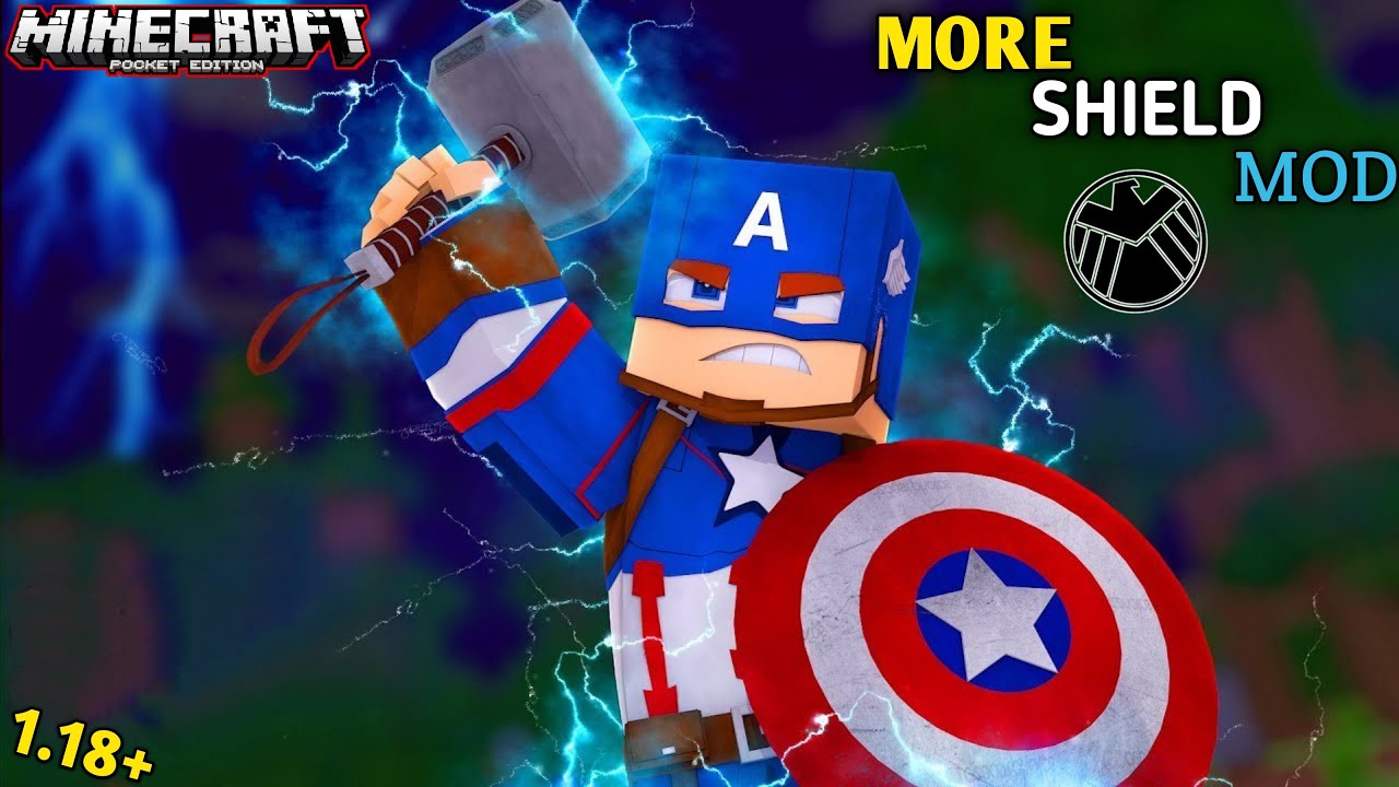 √more shields mod Minecraft pe 1.18 |more shields mod mcpe |custom ...