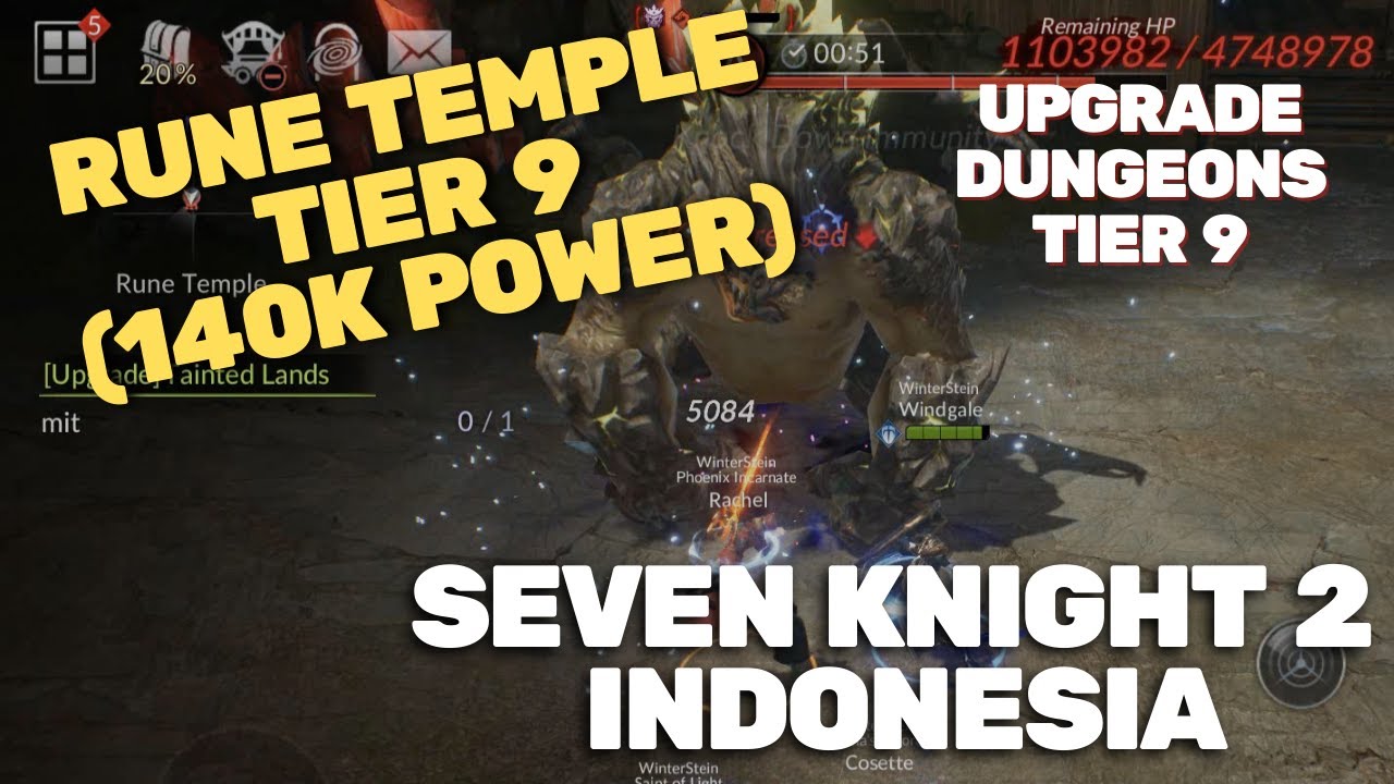 Rune Temple Tier 9 (140k Power) Seven Knights 2 Indonesia - YouTube
