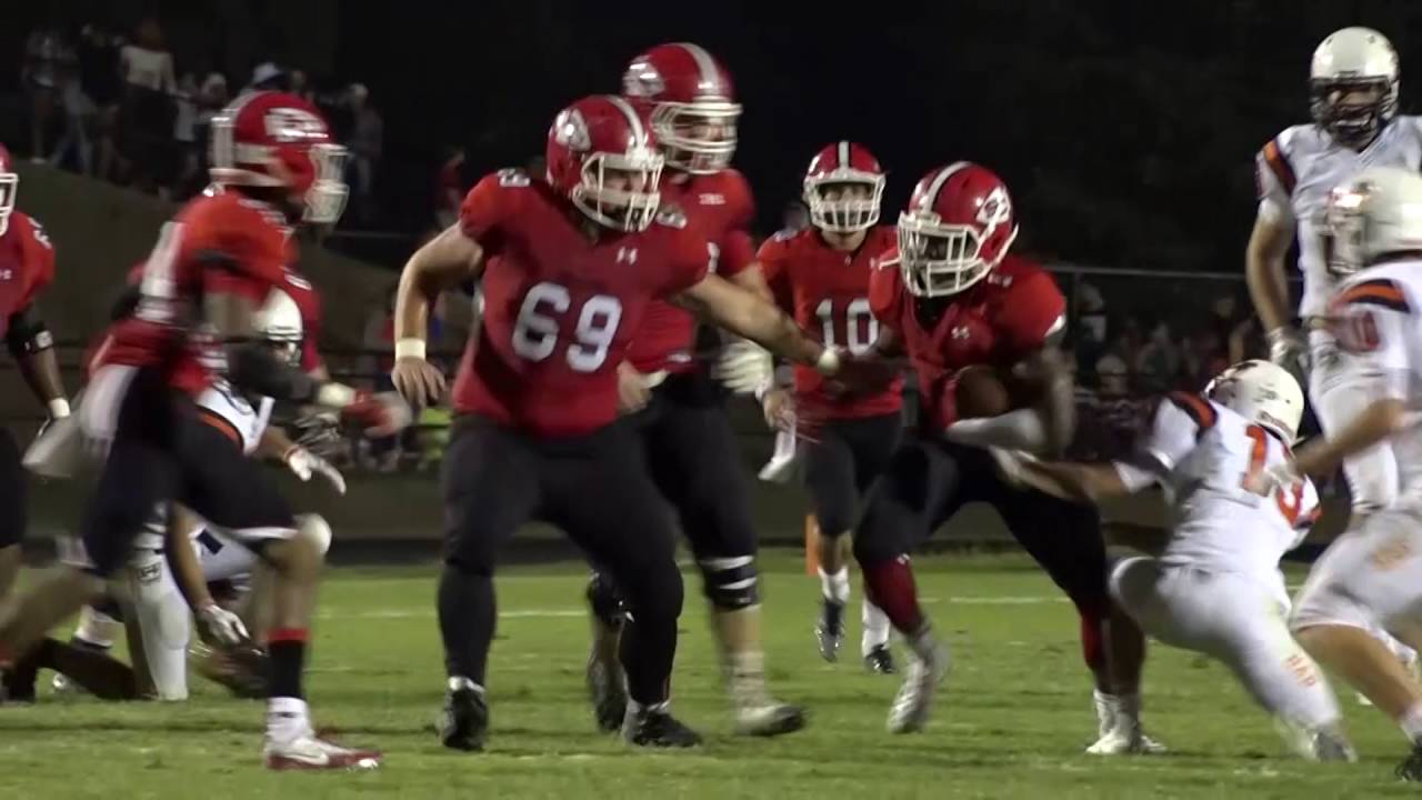 Stephens Co Indians RB AJ Howard INCREDIBLE TD Run! - YouTube