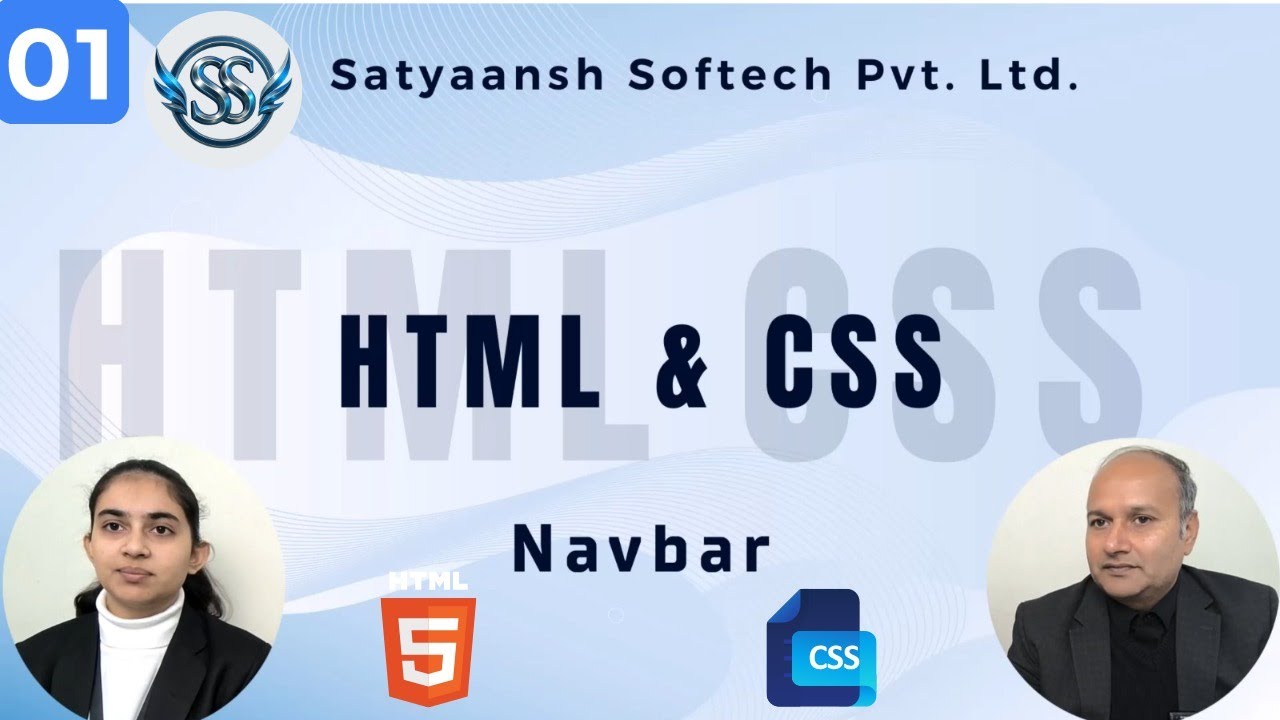 01-Making Navbar using html and css | Satyaansh Softech pvt ltd | Panipat - YouTube
