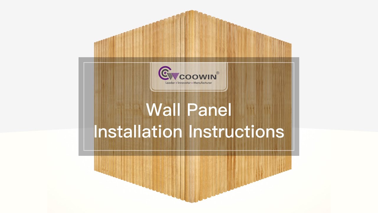COOWIN® WPC Wall Panel Installation - YouTube