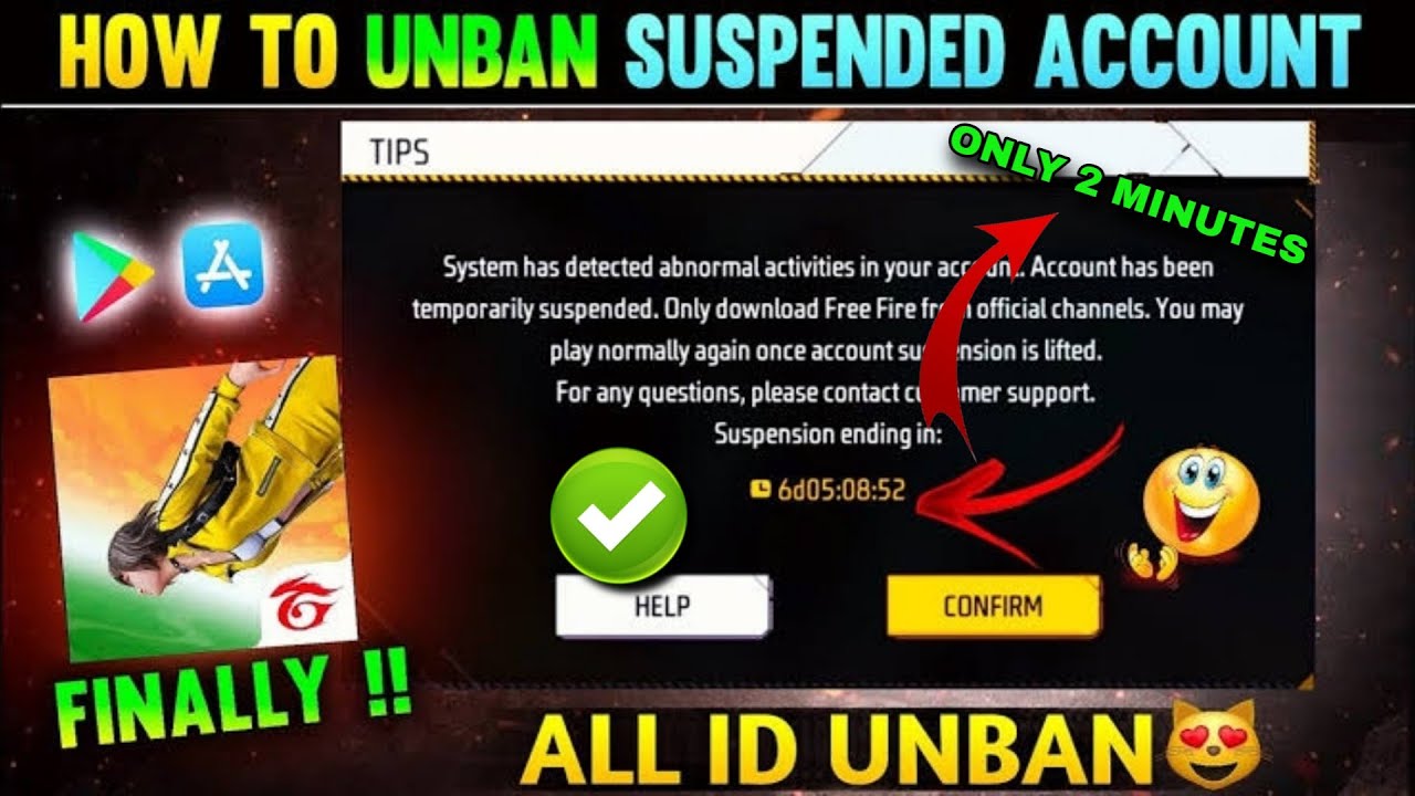 FINALLY ALL SUSPENDED ID UNBAN 🥺 | FREE FIRE ID UNBAN KAISE KAREN ...