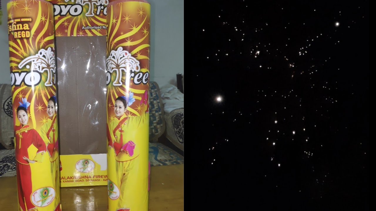 Sri Krishna Fireworks | Toyo Tree 💥🧨 4' | Skyshot |Blasting - YouTube