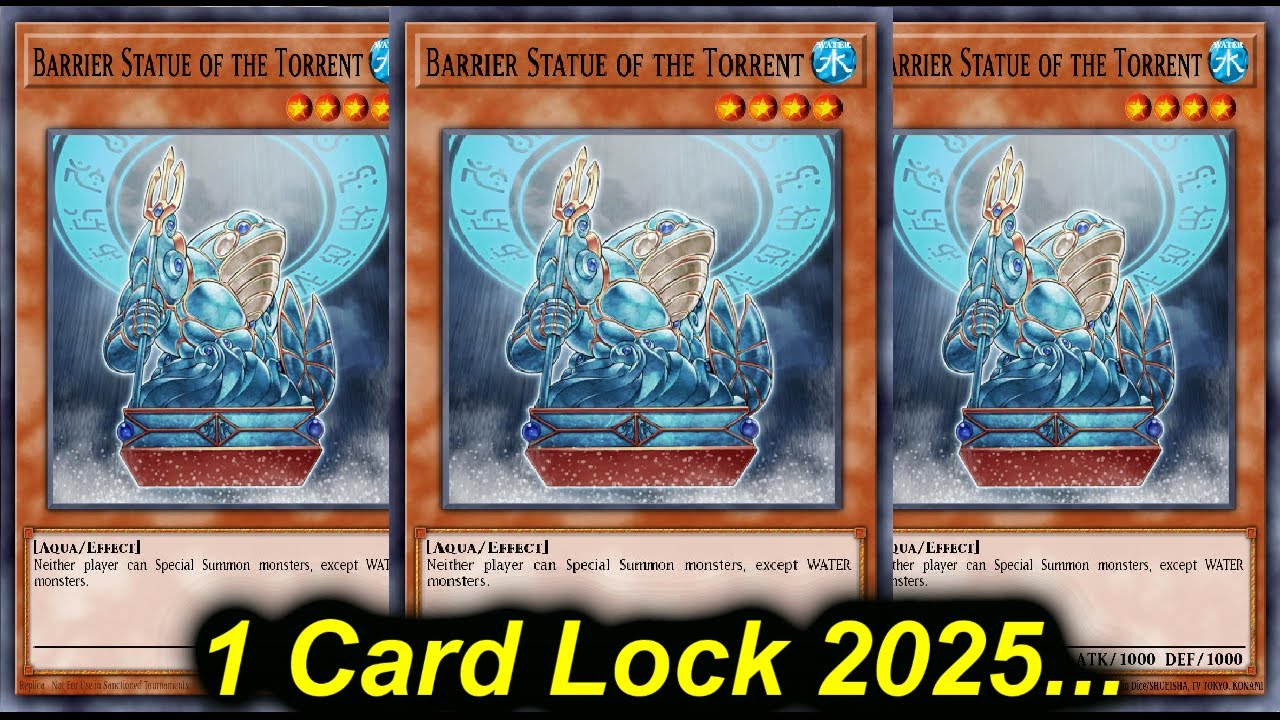 1 CARD BARRIER STATUE LOCK!!! | TOP TIER ATLANTEAN MERMAIL 2025 | Yu-Gi ...