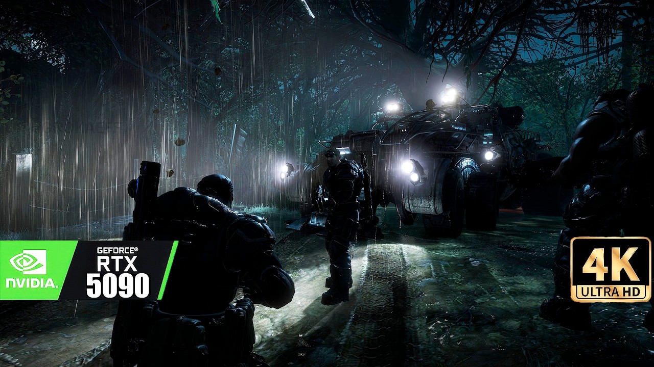 Gears of War Reloaded (RTX 5090) This Remake Looks UNREAL | INSANE Ray ...