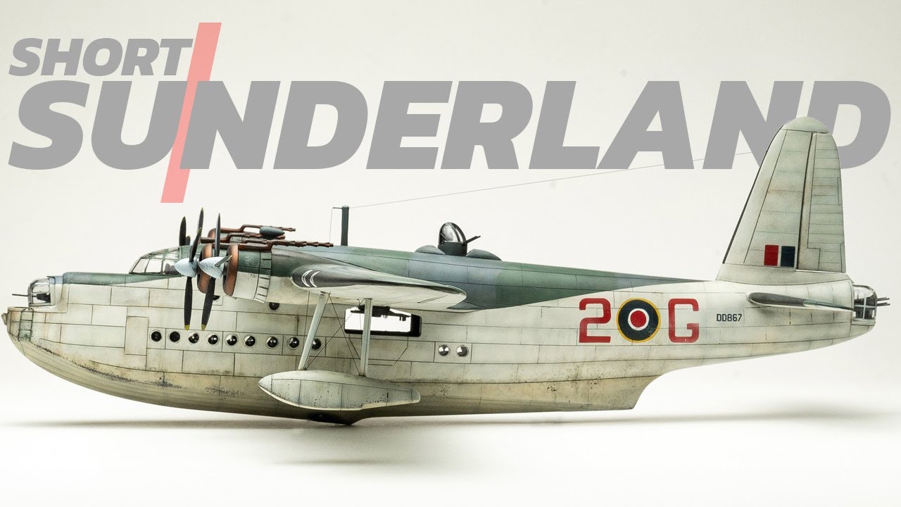 1964 Airfix Short Sunderland 1/72 - FULL BUILD - YouTube