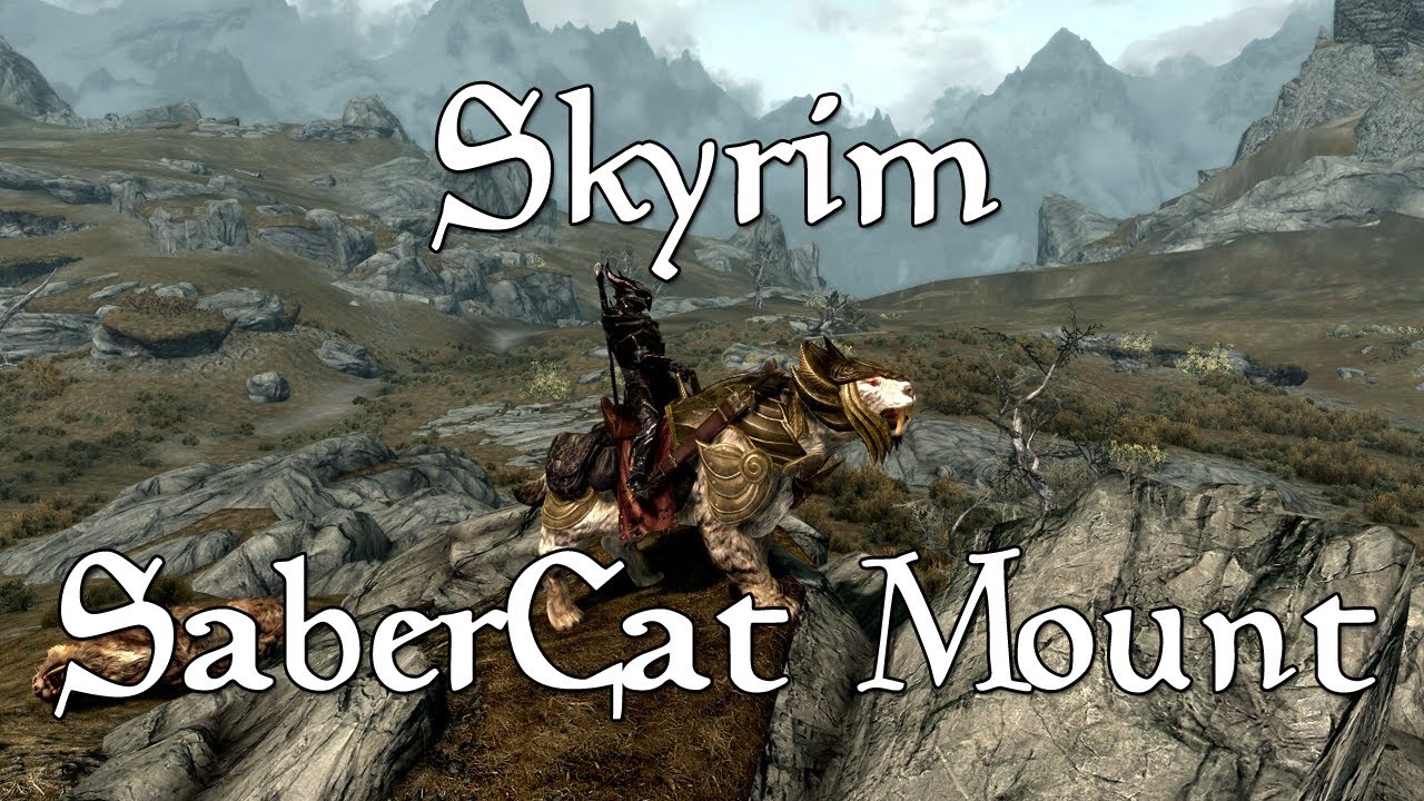 Skyrim Armored Sabre Cat Mount Mod! - YouTube