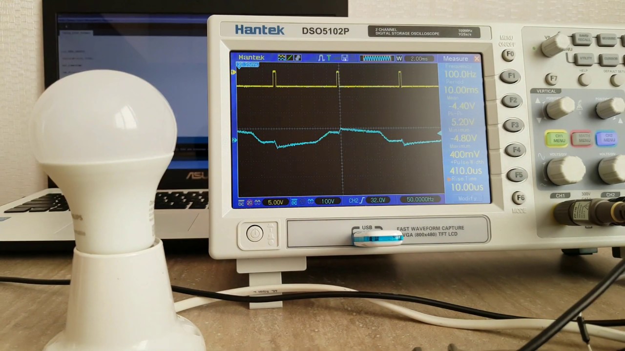 ARDUTEX Mosfet Trailing EDGE dimmer with LED dimmable bulb - YouTube