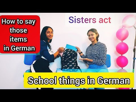 episode 17 Learn German | How to say school things & materials in ...