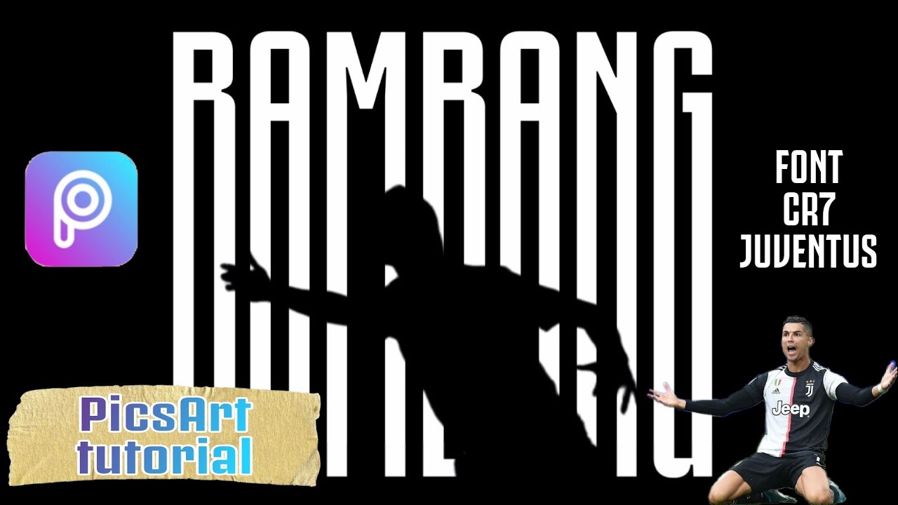 Cara Membuat Tulisan CR7 | PicsArt TUTORIAL - YouTube