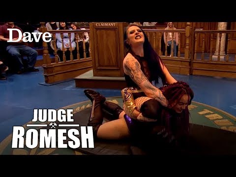 Two Wrestlers Demonstrate A 'Camel Clutch' | Judge Romesh