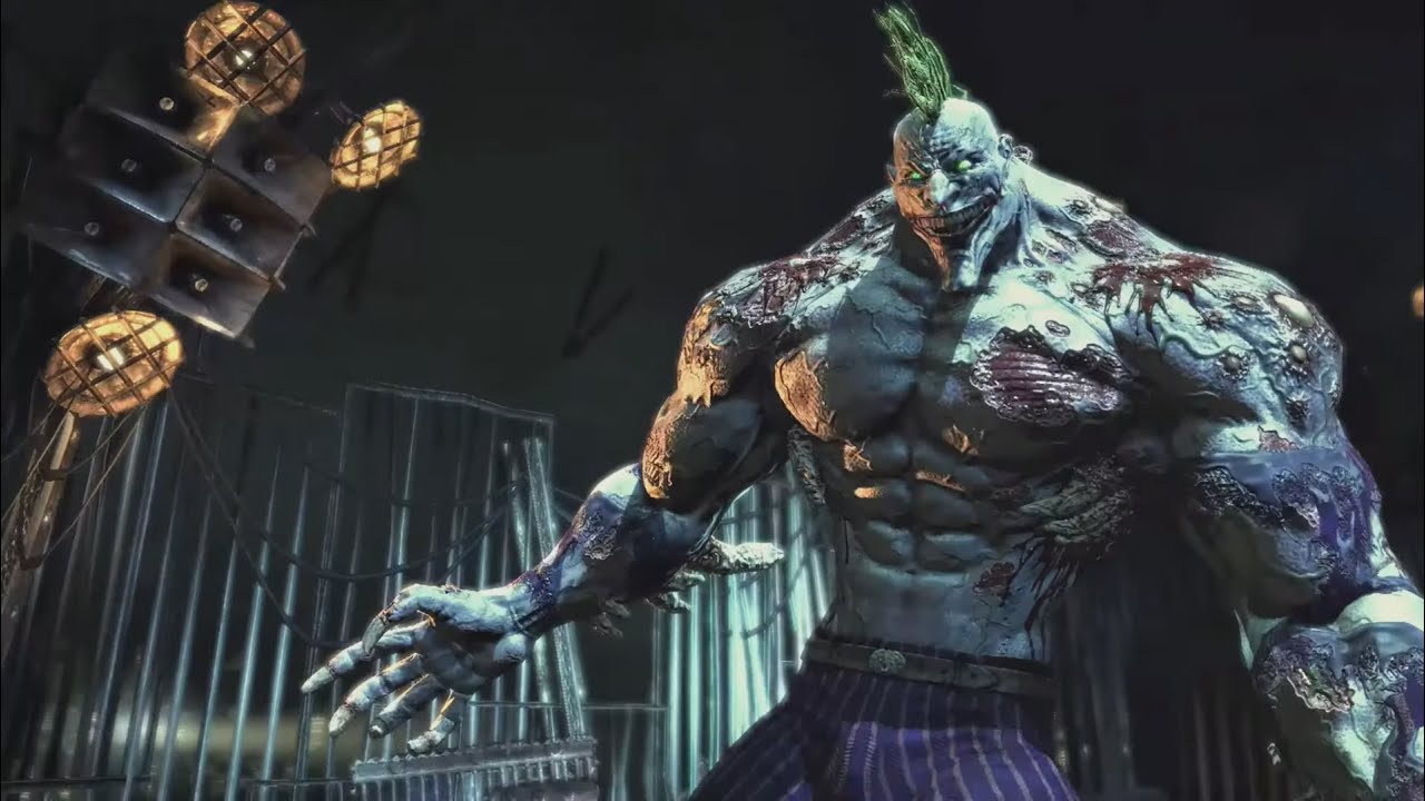 Batman: Arkham Asylum (PC HD Mod) - Titan Joker Fight - YouTube