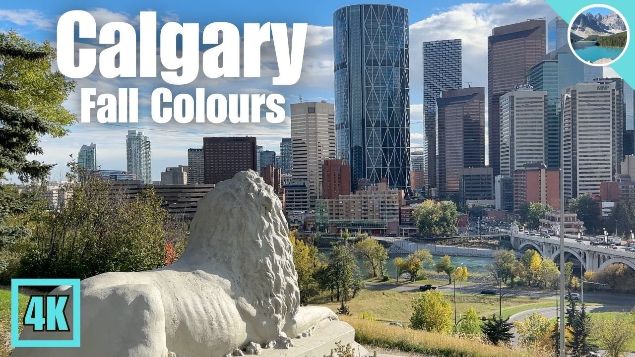 Calgary's beautiful Fall Colours 2024 🇨🇦 Prince's Island Park - YouTube