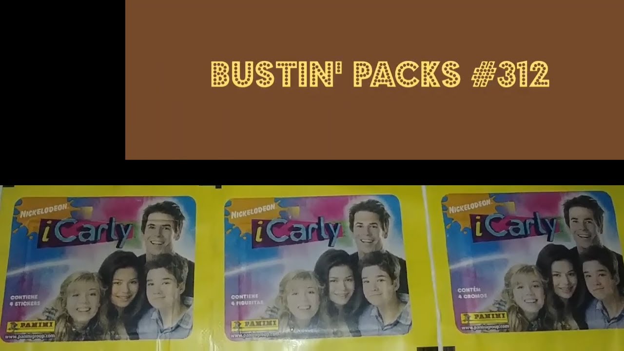 Bustin' Packs #312 (2010 Panini iCarly stickers Brazil) - YouTube