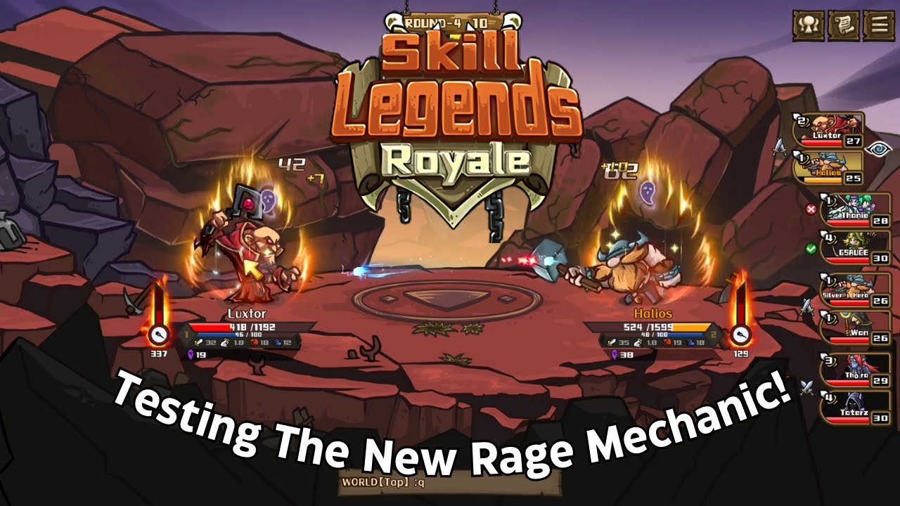 Testing The Brand New Rage Skill! WE HIT PLAT! | Skill Legends Royale ...