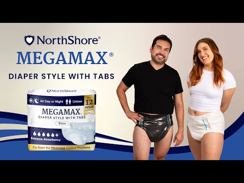 NorthShore MegaMax Tab-Style Adult Diapers | 12-Hour, Maximum Leak Protection