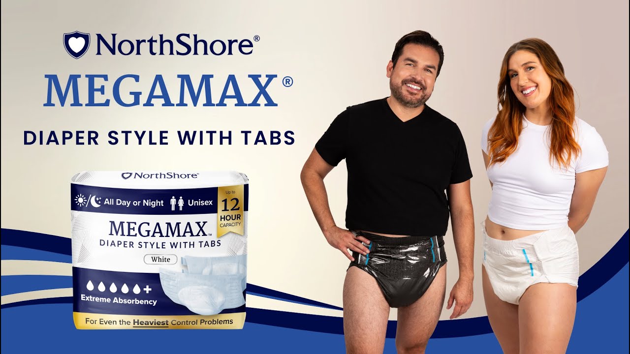 NorthShore MEGAMAX® Diaper Style With Tabs - YouTube
