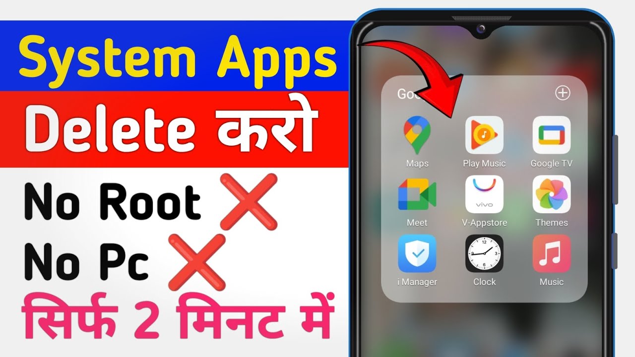 System apps kaise delete kare android || How to delete system apps on ...