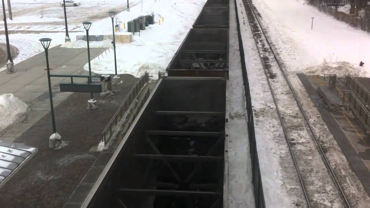 Northstar Commuter Rail Coon Rapids Station - YouTube
