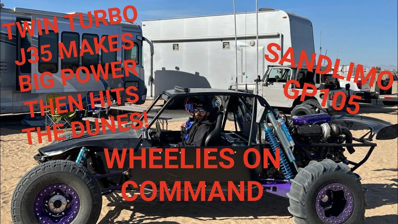 TWIIN TURBO J35 HITS THE DYNO AND THE DUNES. MAKES BIG POWER!!! INSTANT ...