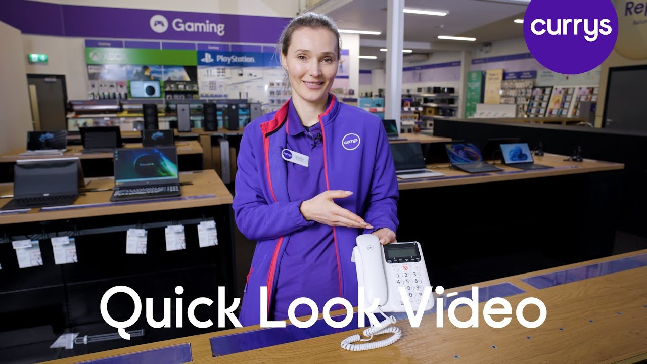 BT Décor 2600 Corded Phone with Answering Machine - Quick Look - YouTube