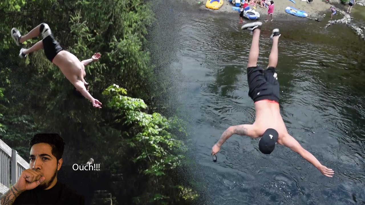 First Vlog! Cliff jumping (Almost died/drowned) - YouTube