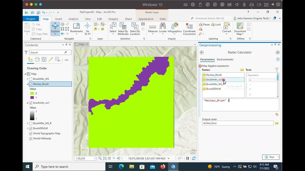 arcgis pro map areas that meet criteria - YouTube