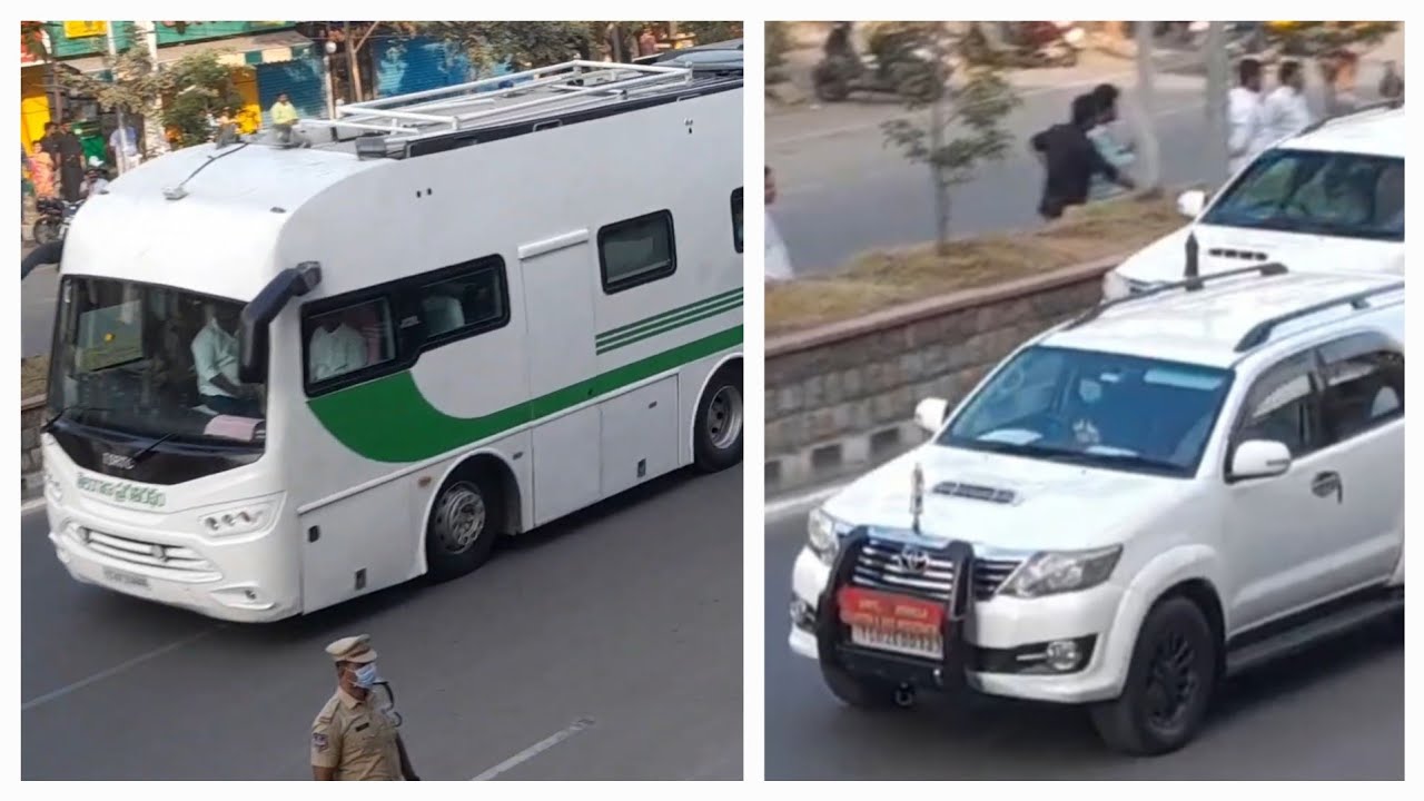 Collector and DM & CM KCR High Security Convoy in Karimnagar || UPSC ...