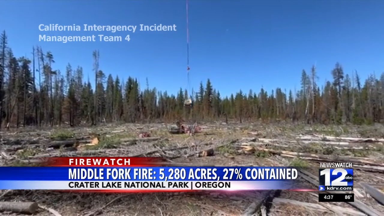 Middle Fork Fire 27% contained - YouTube