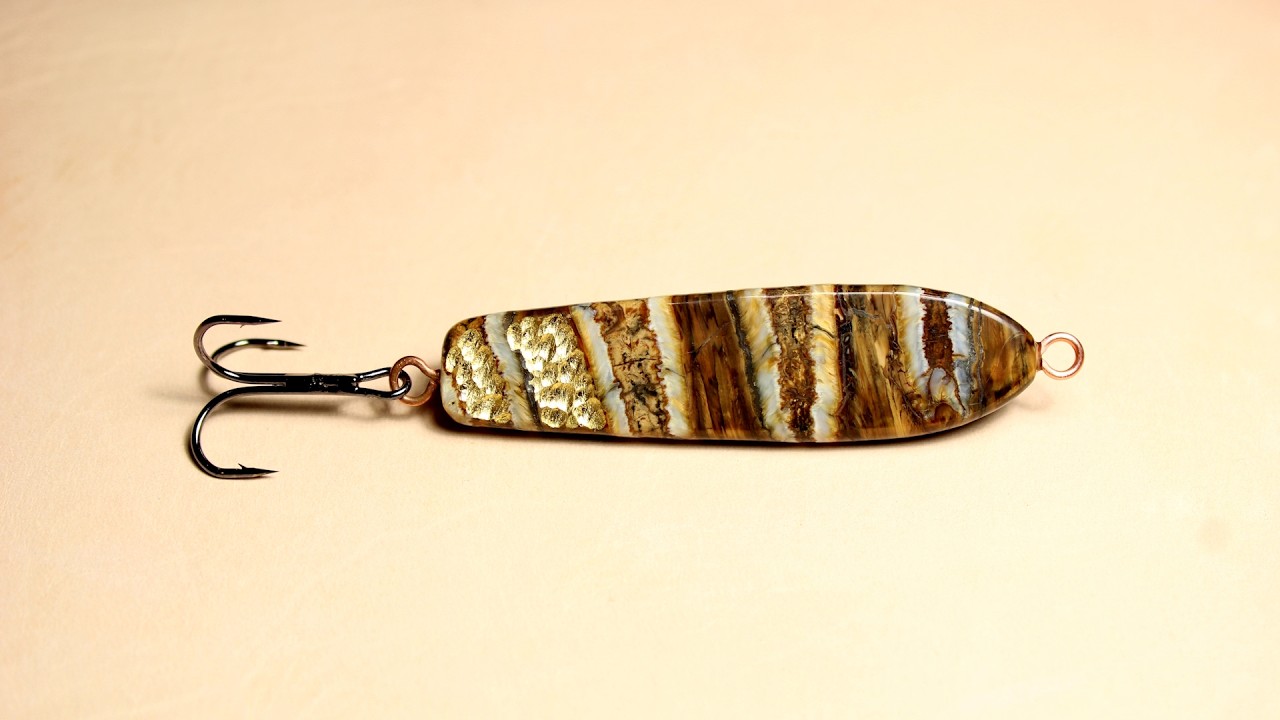 Making a 10,000 year old MAMMOTH TOOTH Fishing Lure - YouTube