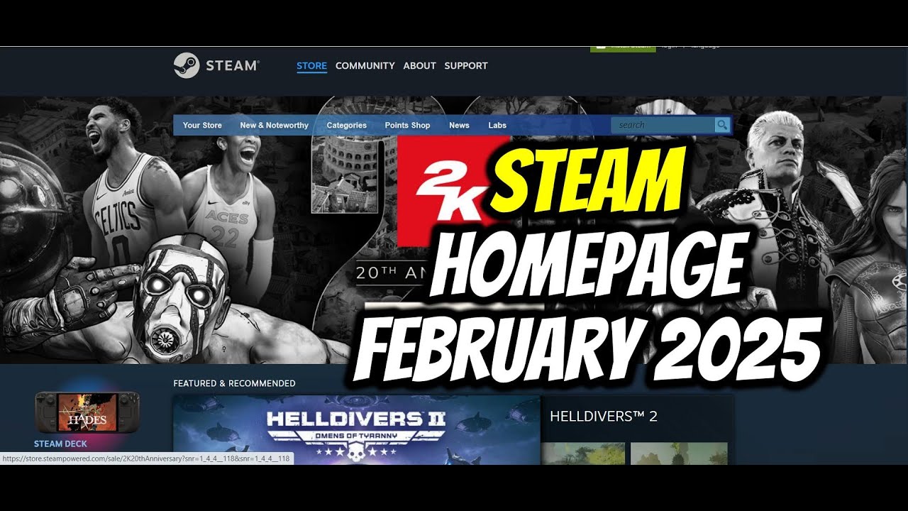 Steam Homepage on February 7, 2025! - YouTube
