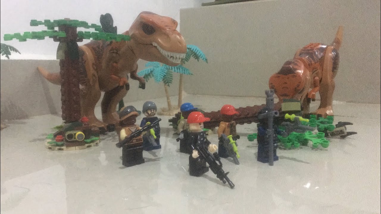 The lost world Jurassic park : stop motion - YouTube
