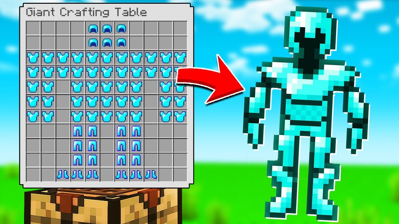 Minecraft, But Crafts are GIANT.... - YouTube