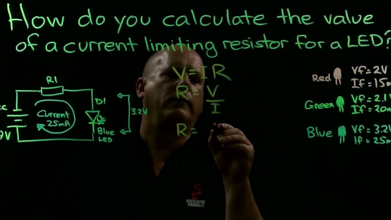 Calculating LED Current Limiting Resistor Values - YouTube