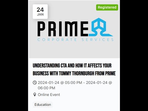 Ryan Cason Of Prime Corporate Services Tells us About CTA & What You ...