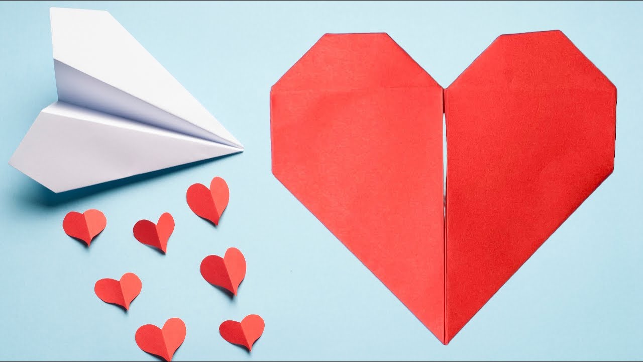 Coeur Origami | Comment Faire un Coeur en Papier | Cadeau de la Saint ...