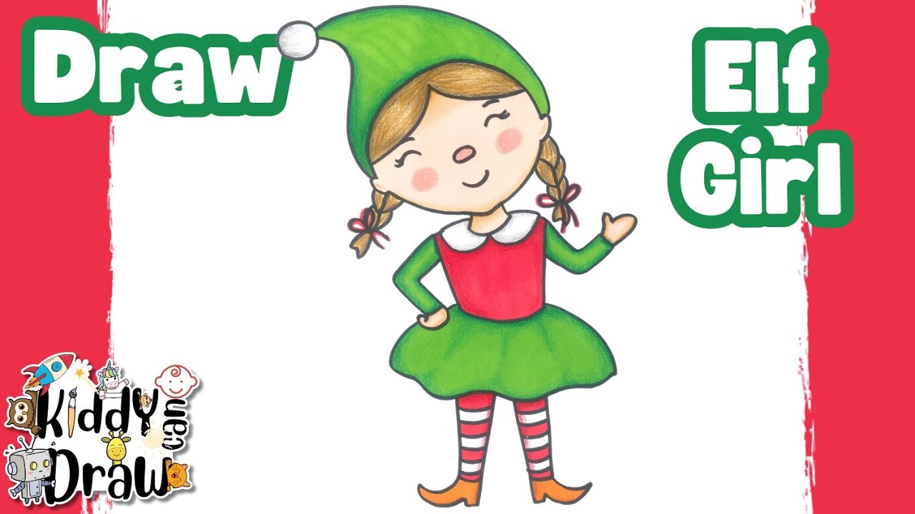 How to Draw a Cute Elf Girl - Step-by-Step! - YouTube