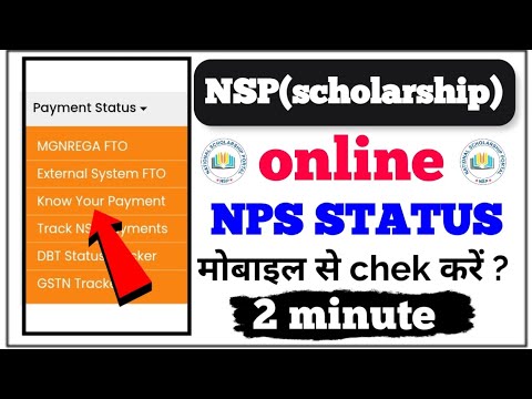 NSP Scholarship online status kaise check karen,nsp scholarship apne ...